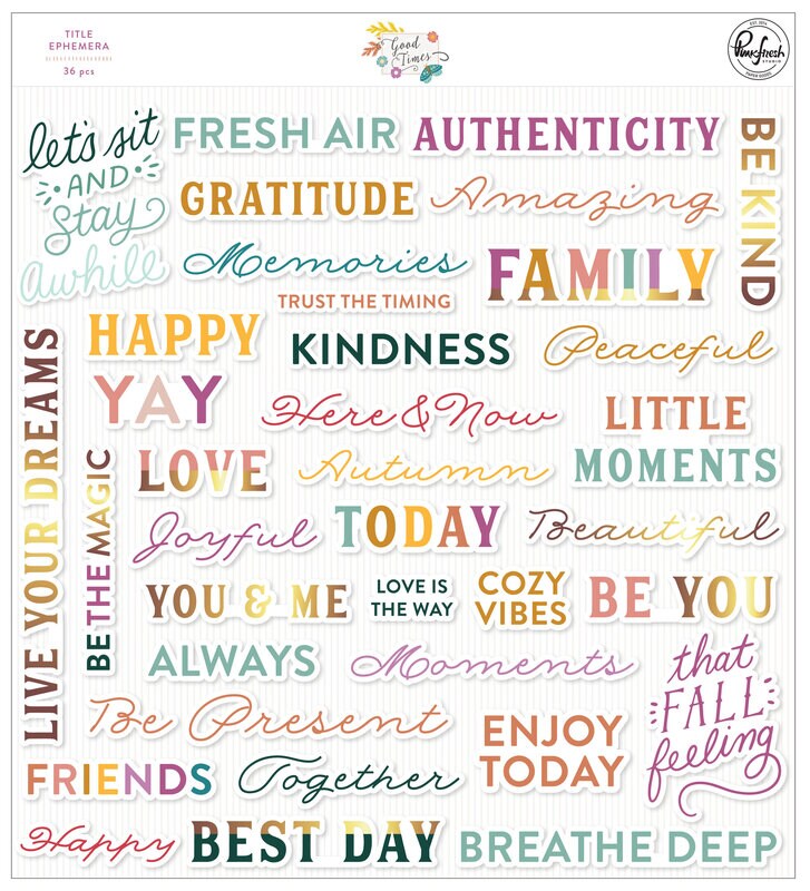 Good Times Title Ephemera - Pinkfresh | Michaels