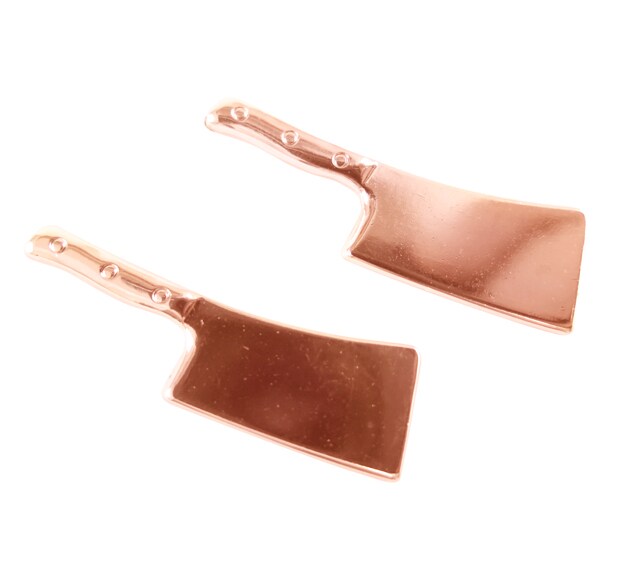 Meat Cleaver Engraving Charms (M766), Model: Rose gold plated | Michaels