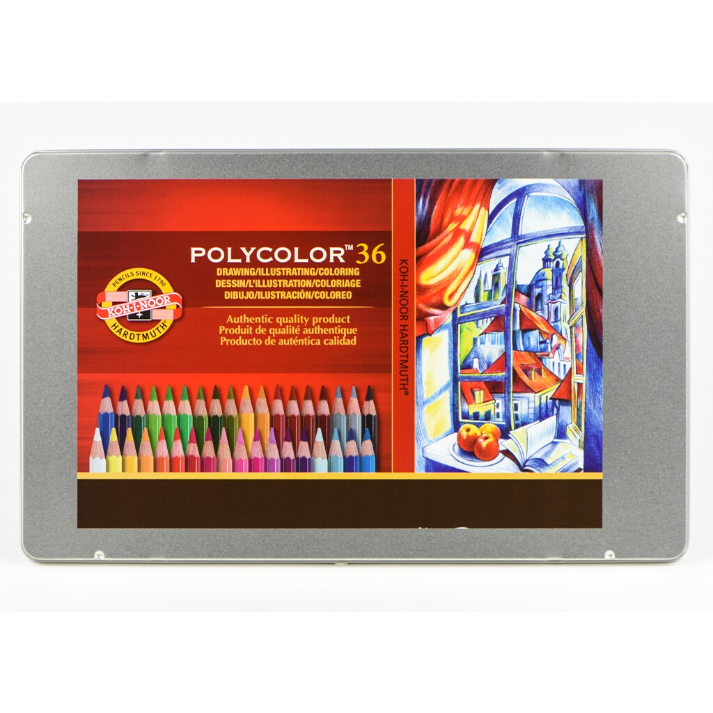 Polycolor Pencil Set, 36 Piece, Assorted Colors in a Tin | Michaels