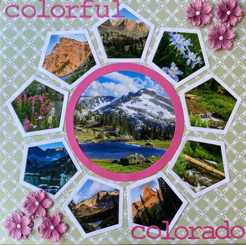 Photo DIes Kit 38 - 5" Circle Die with set of Nested Pentagon Dies ...