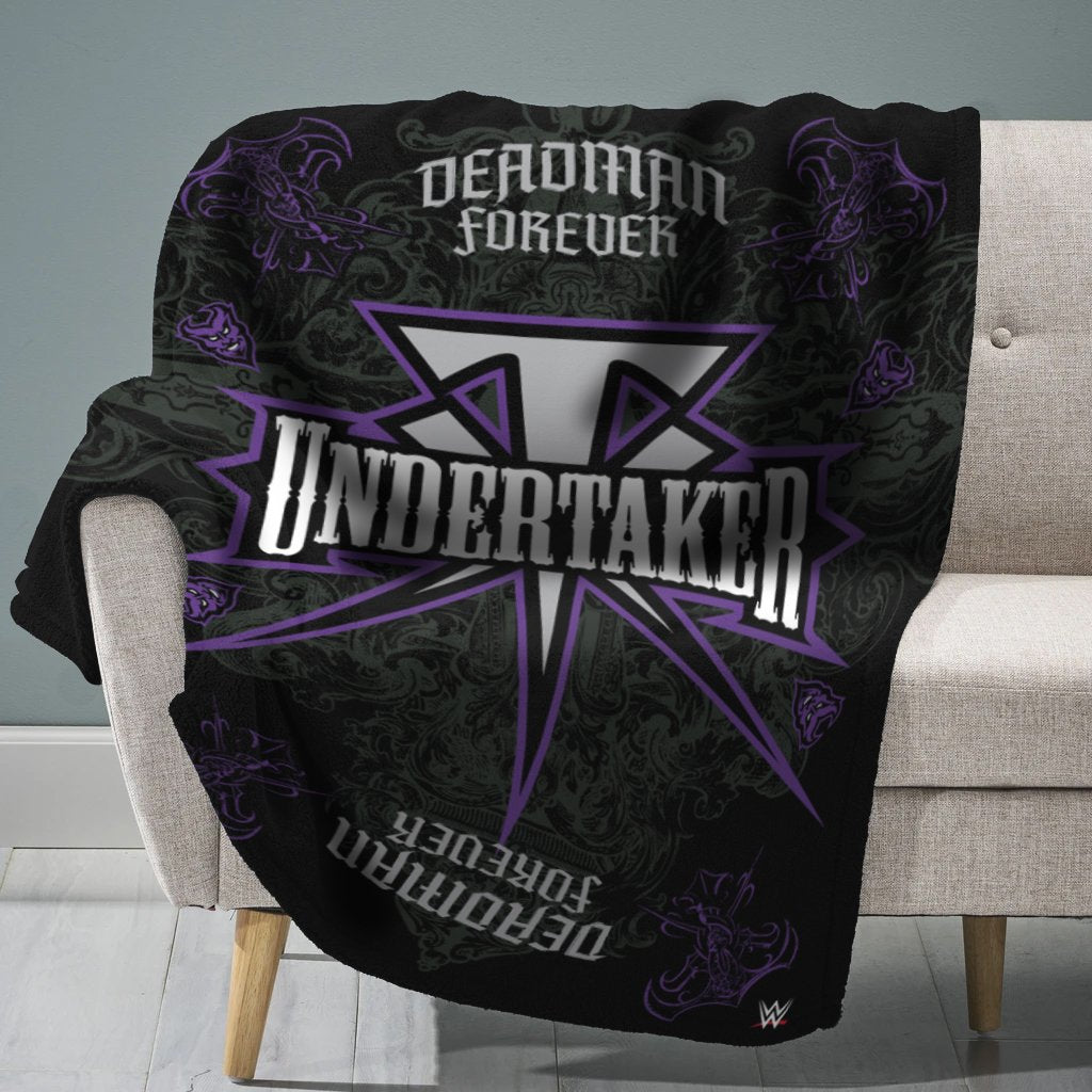 Sleep Squad WWE The Undertaker 60” x 80” Raschel Plush Blanket | Michaels