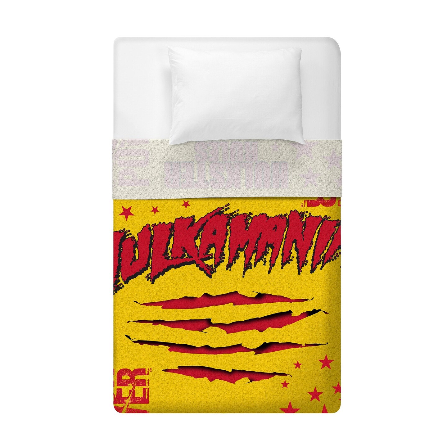 Sleep Squad WWE Hulk Hogan 60” x 80” Raschel Plush Blanket | Small ...