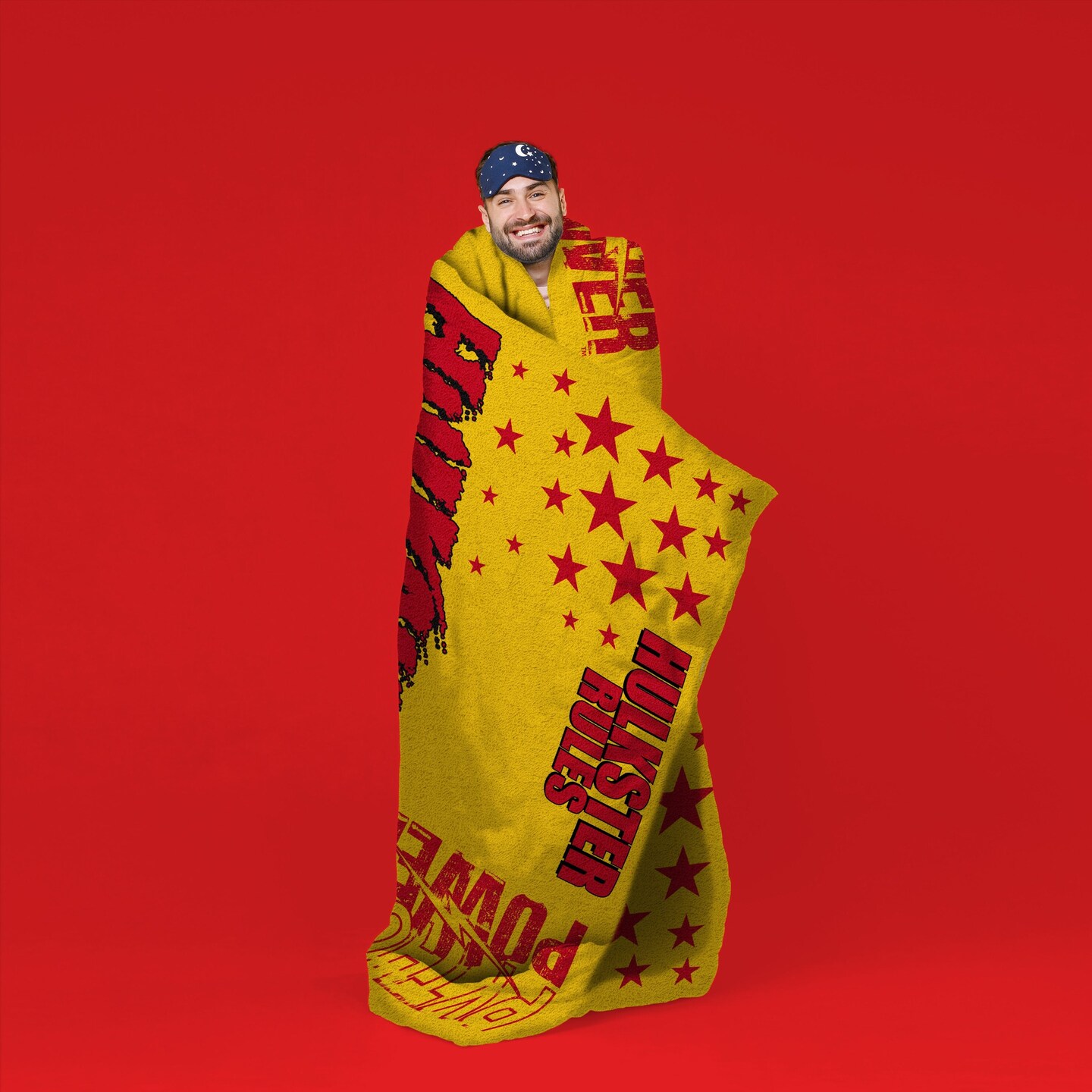 Sleep Squad WWE Hulk Hogan 60” x 80” Raschel Plush Blanket | Small ...
