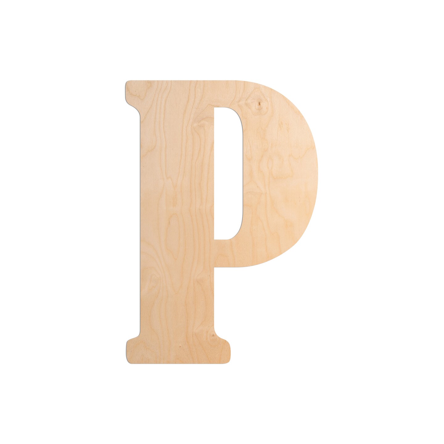 23 In. Letter P, Unfinished Vintage Wood Letter (P) | Michaels