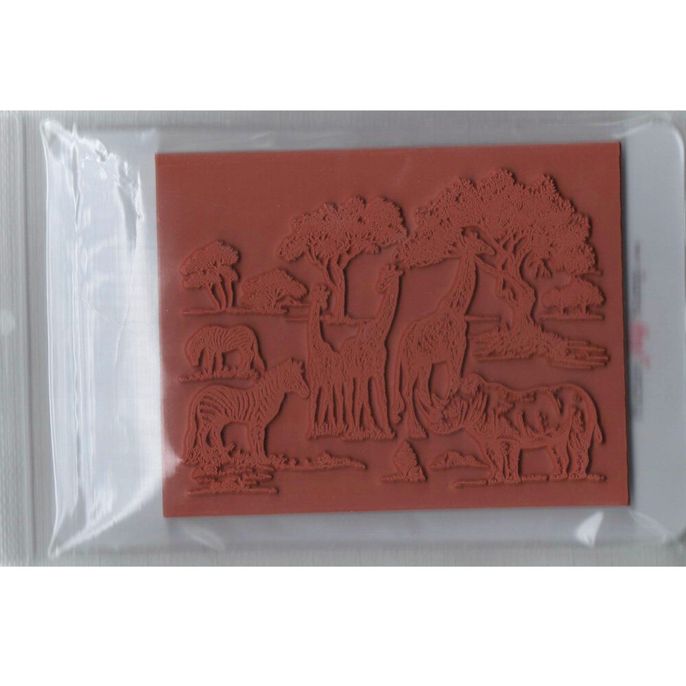 Deep Red Stamps Safari Rubber Cling Stamp 4 x 3 inches | Michaels
