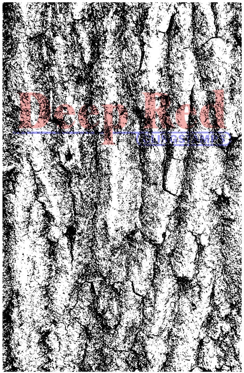 Deep Red Stamps Tree Bark Background Rubber Cling Stamp 4 x 6 inches ...