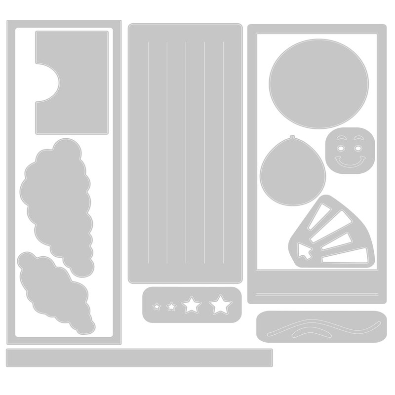 Rainbow Slider Card Thinlits Dies - Sizzix | Michaels