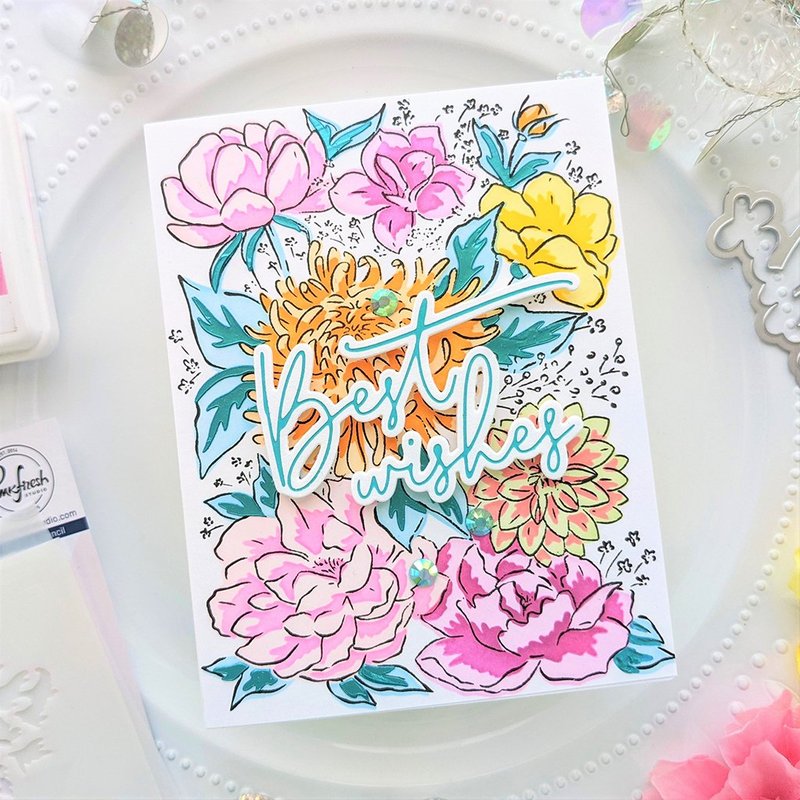 Flower Garden Stencils - Pinkfresh Studio | Stencils | Michaels
