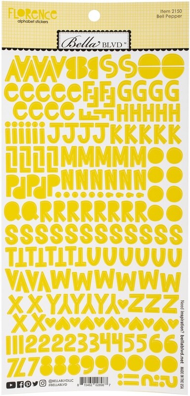 Bell Pepper Florence Alphabet Stickers - Bella Besties - Bella Blvd ...