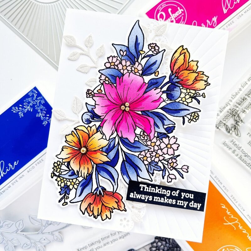 Cosmos Bunch Layering Stencils - Pinkfresh | Michaels