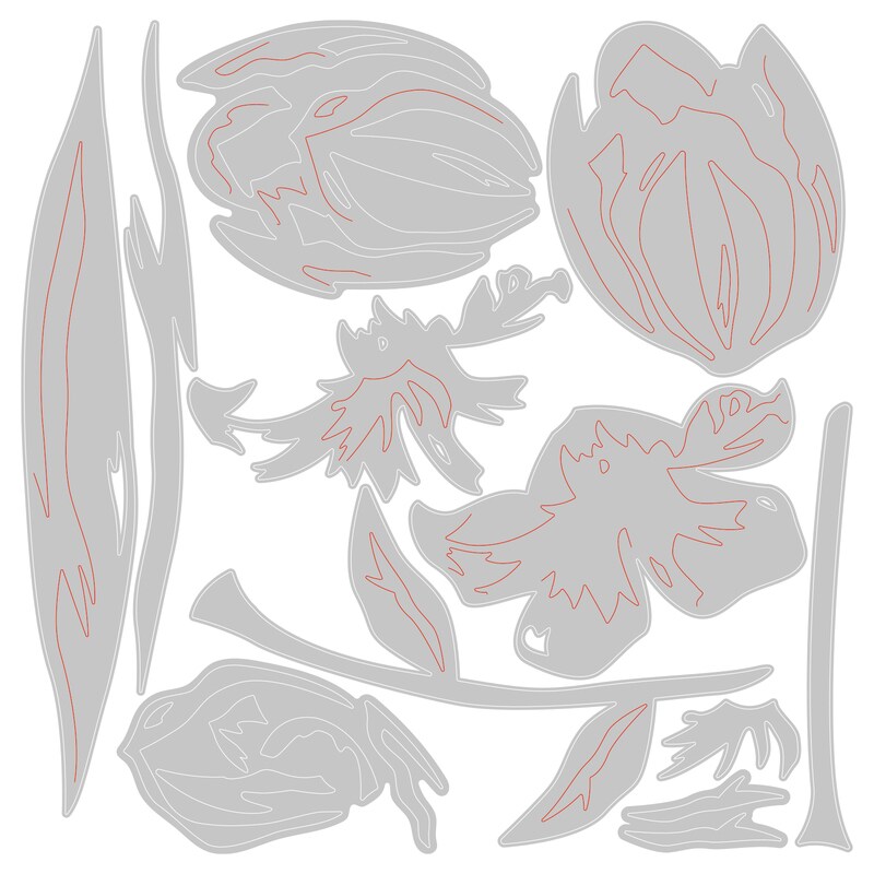 Layered Spring Flowers Thinlits - Sizzix | Michaels