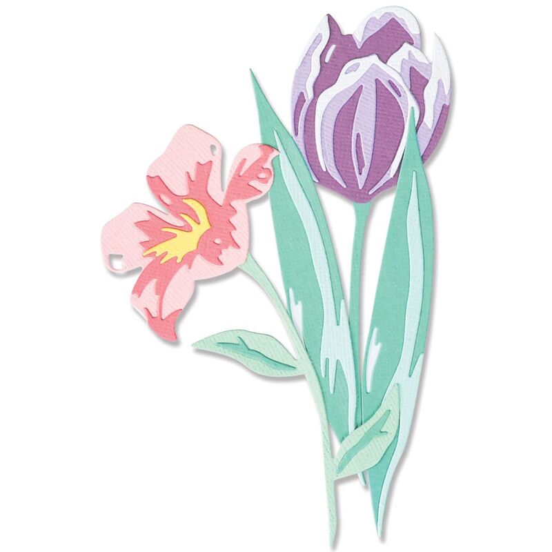 Layered Spring Flowers Thinlits - Sizzix | Michaels