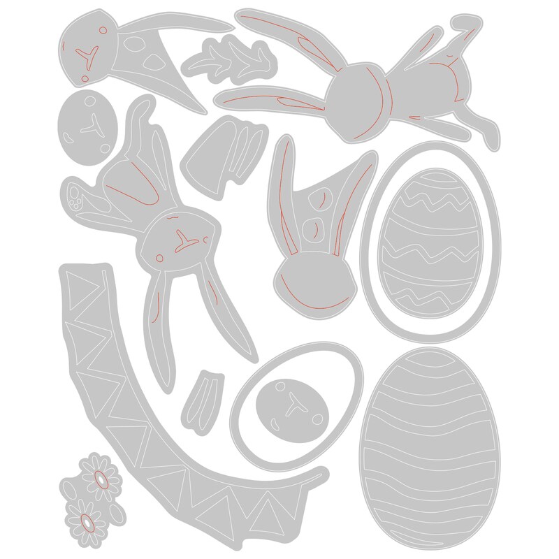 Bunny Games Thinlits Dies By Tim Holtz - Sizzix | Michaels