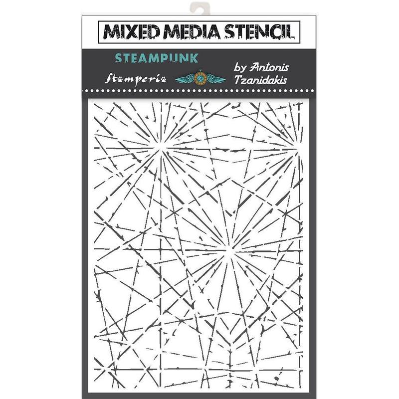 Cracks Stencil - Stamperia | Michaels