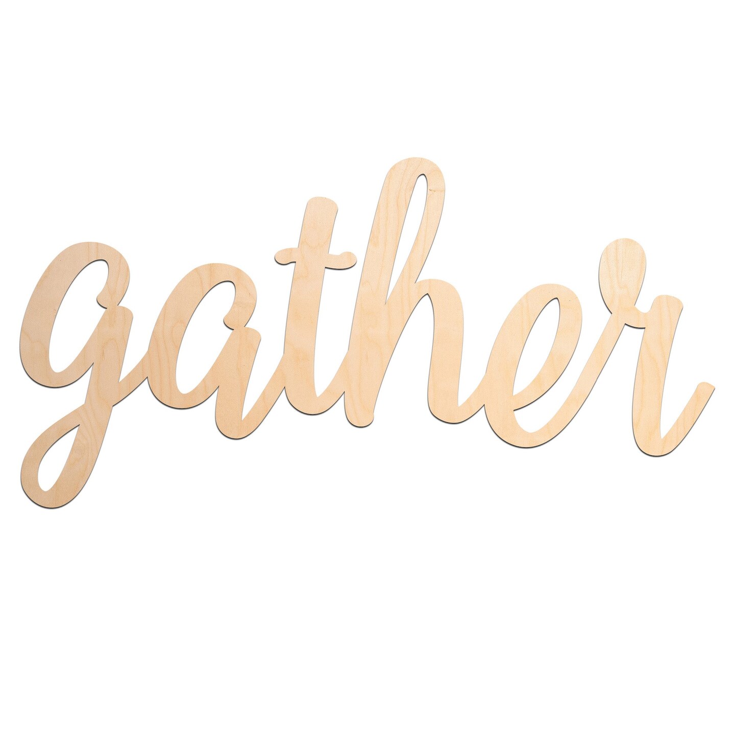 18 in. Unfinished Cursive Gather | Michaels