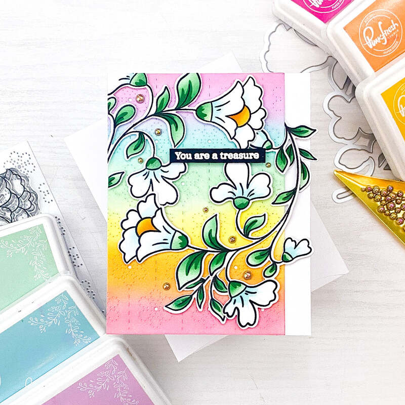 Folk Floral Stem Stencils - Pinkfresh | Michaels