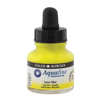 Lemon Yellow Aquafine Watercolor Ink - Daler Rowney | Michaels