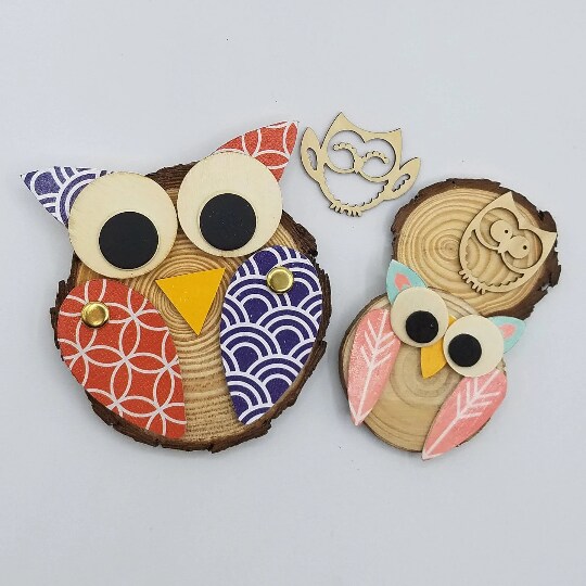 Ink and Trinket Kids Owl Decoupage Craft Kit, Blue | Michaels