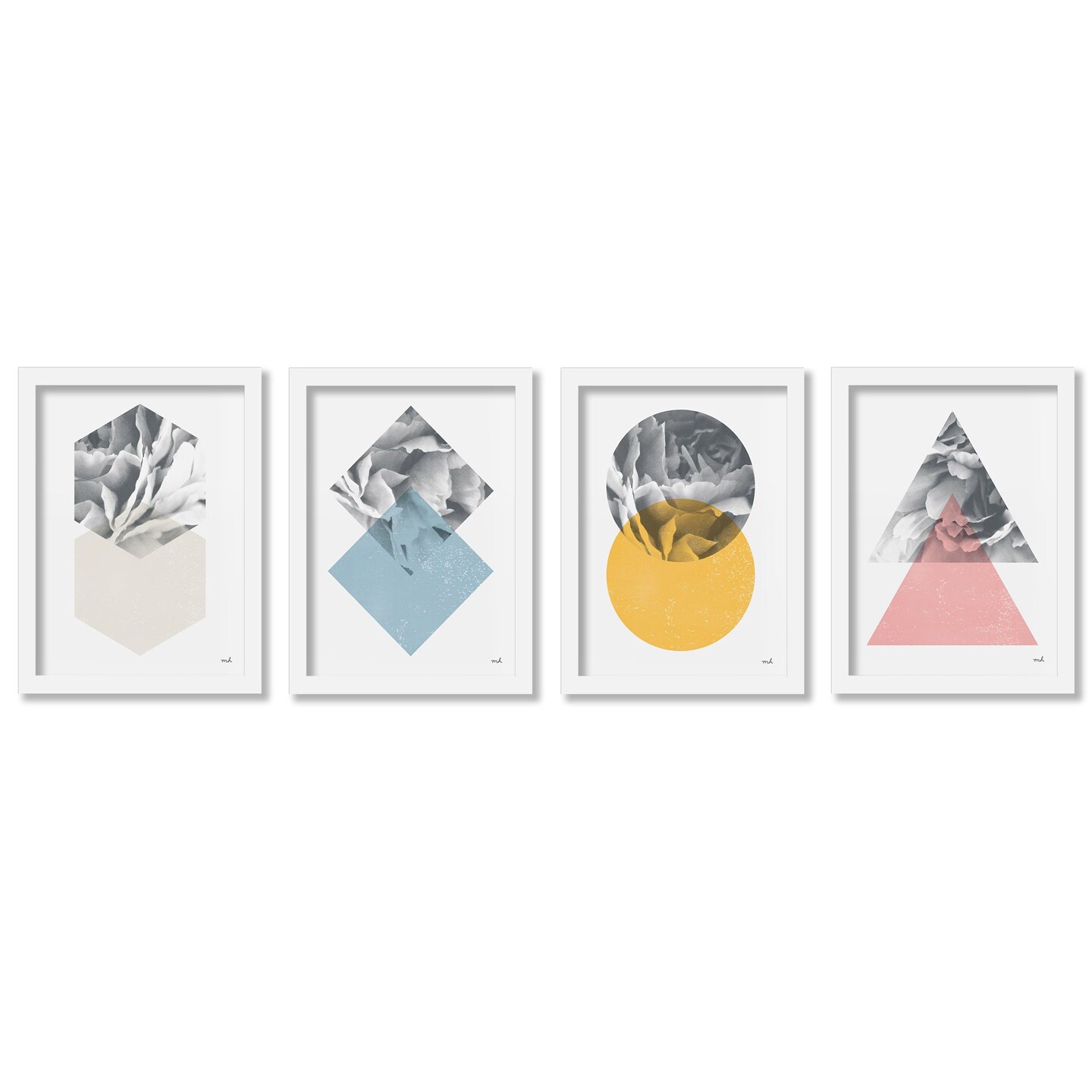 Rainbow Alphabet by Elena David - 3 Piece Gallery Framed Print Art Set ...