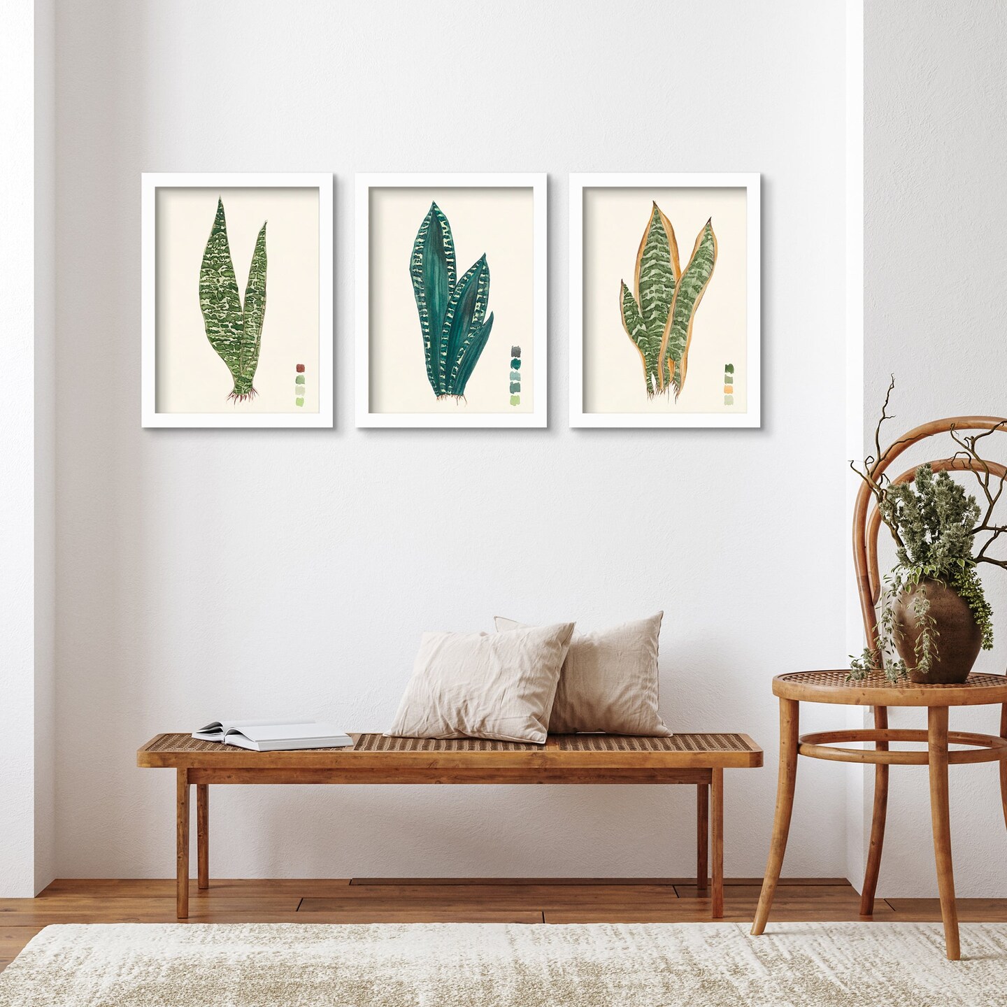 Hatch Marks by Roseanne Kenny - 3 Piece Gallery Framed Print Art Set ...