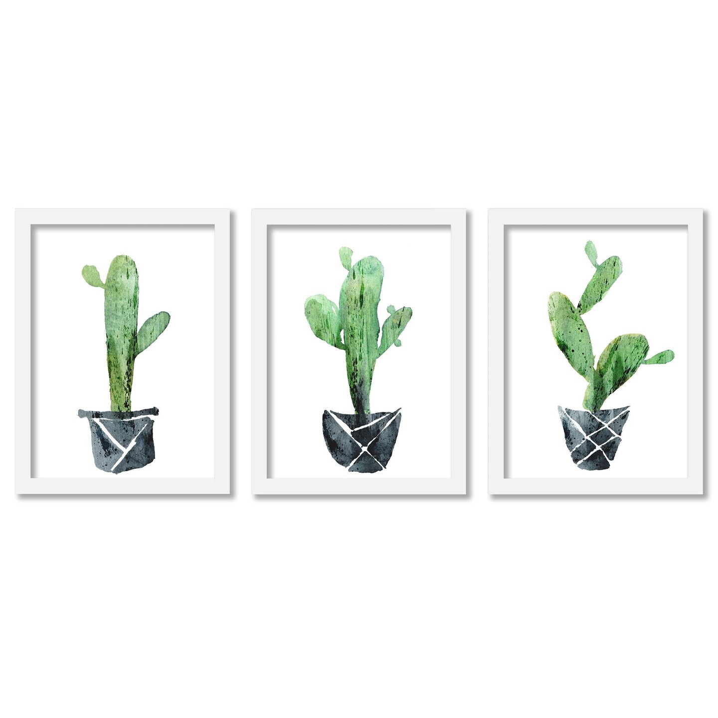 White Clouds by Ed Goldstein - 3 Piece Gallery Framed Print Art Set ...