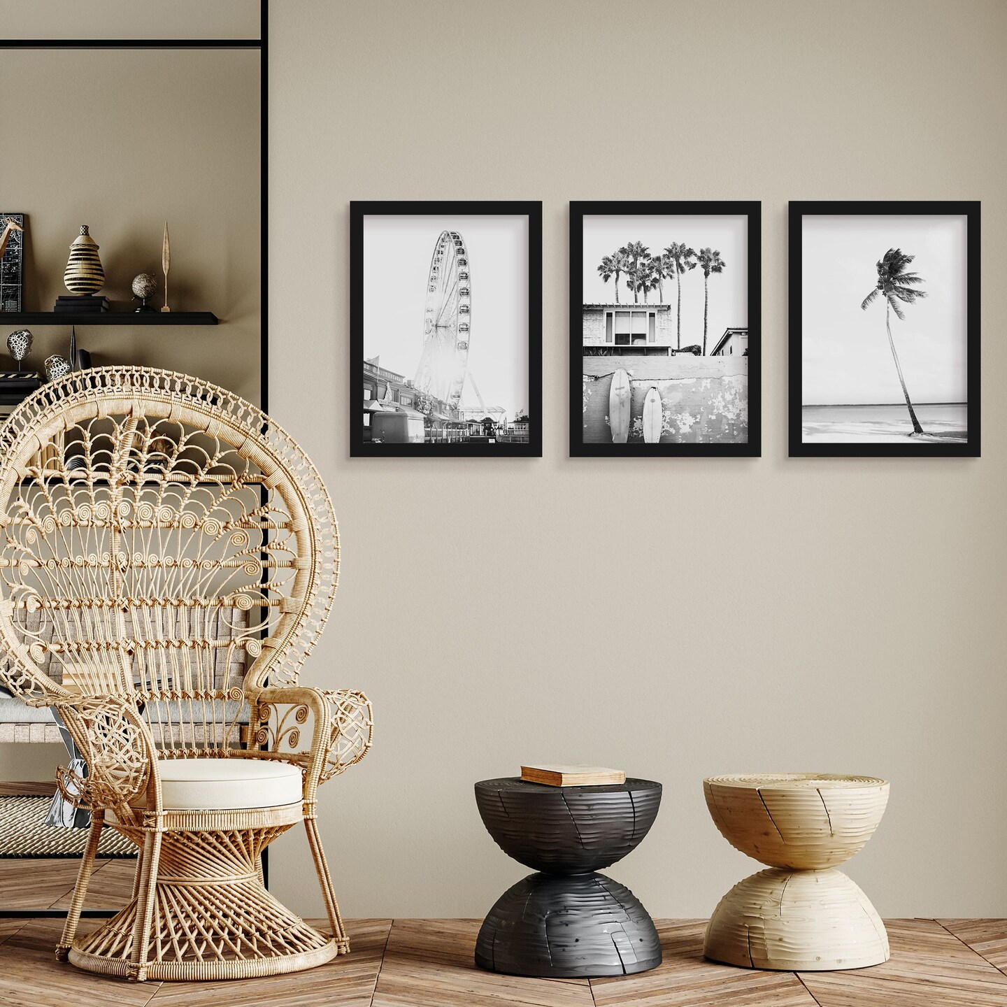 Vacation Girl by Sabina Fenn - 3 Piece Gallery Framed Print Art Set ...