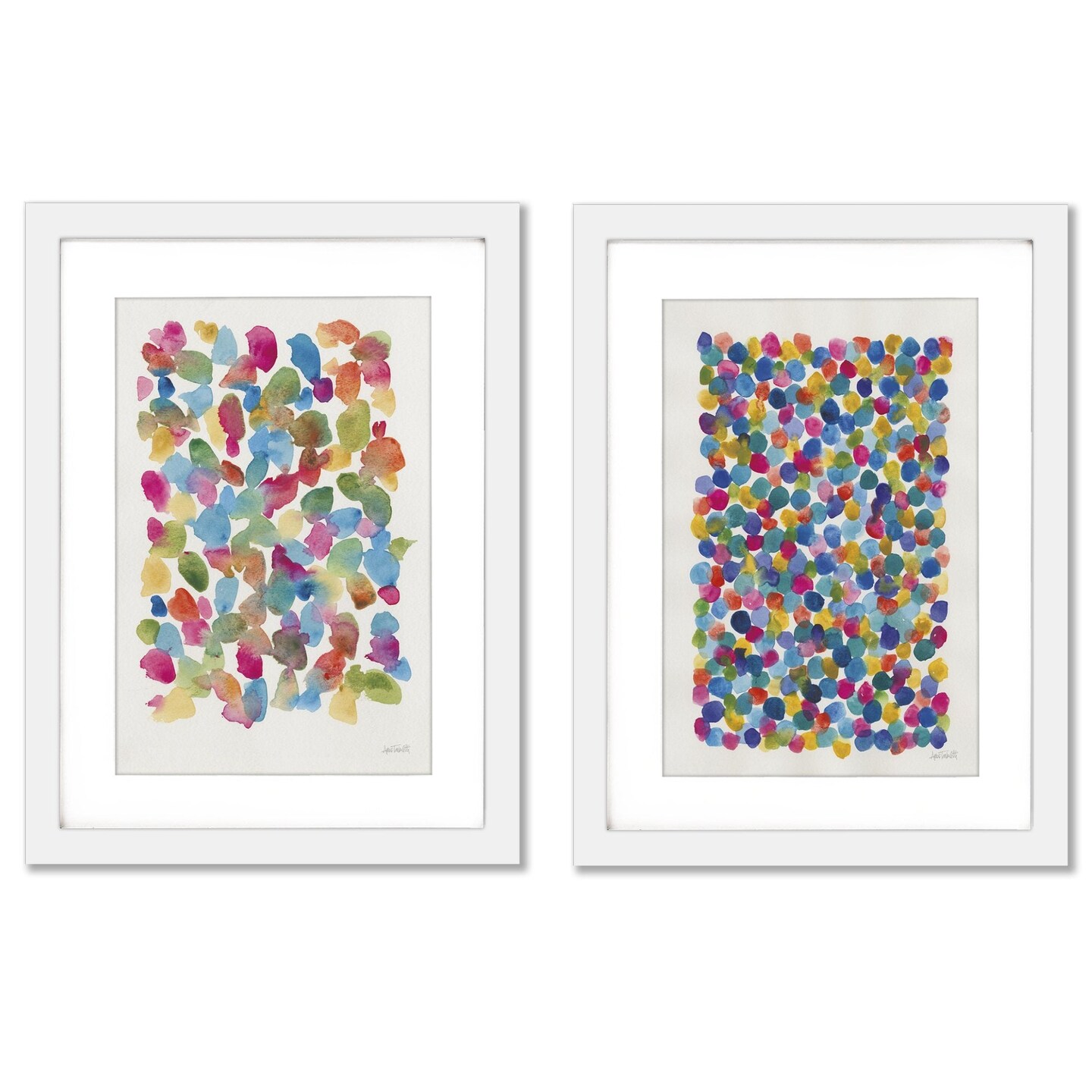 Colorful Confetti by Anne Tavoletti - 2 Piece Gallery Framed Print Art ...