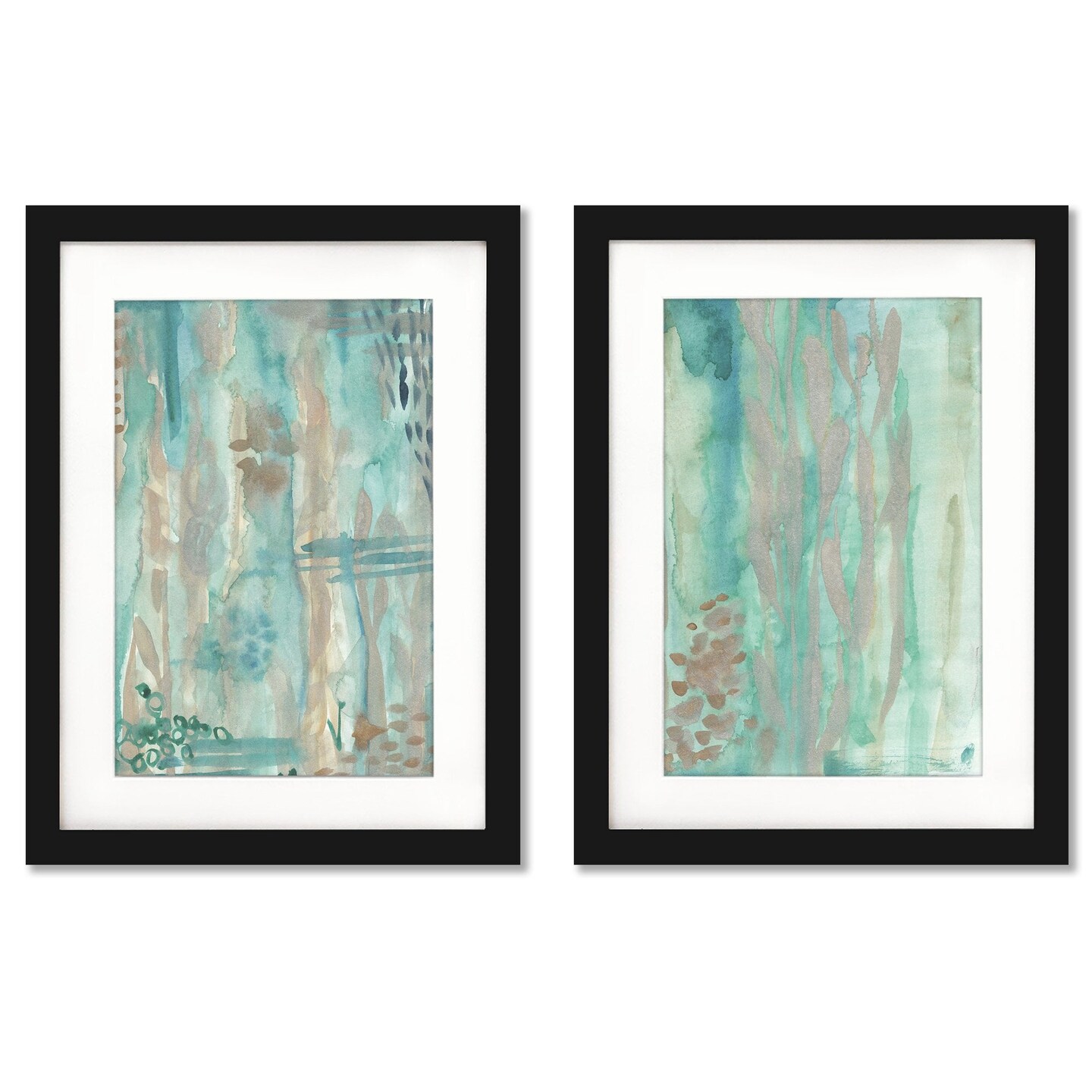 Abstract Kelp Forest by Jetty Home - 2 Piece Gallery Framed Print Art ...