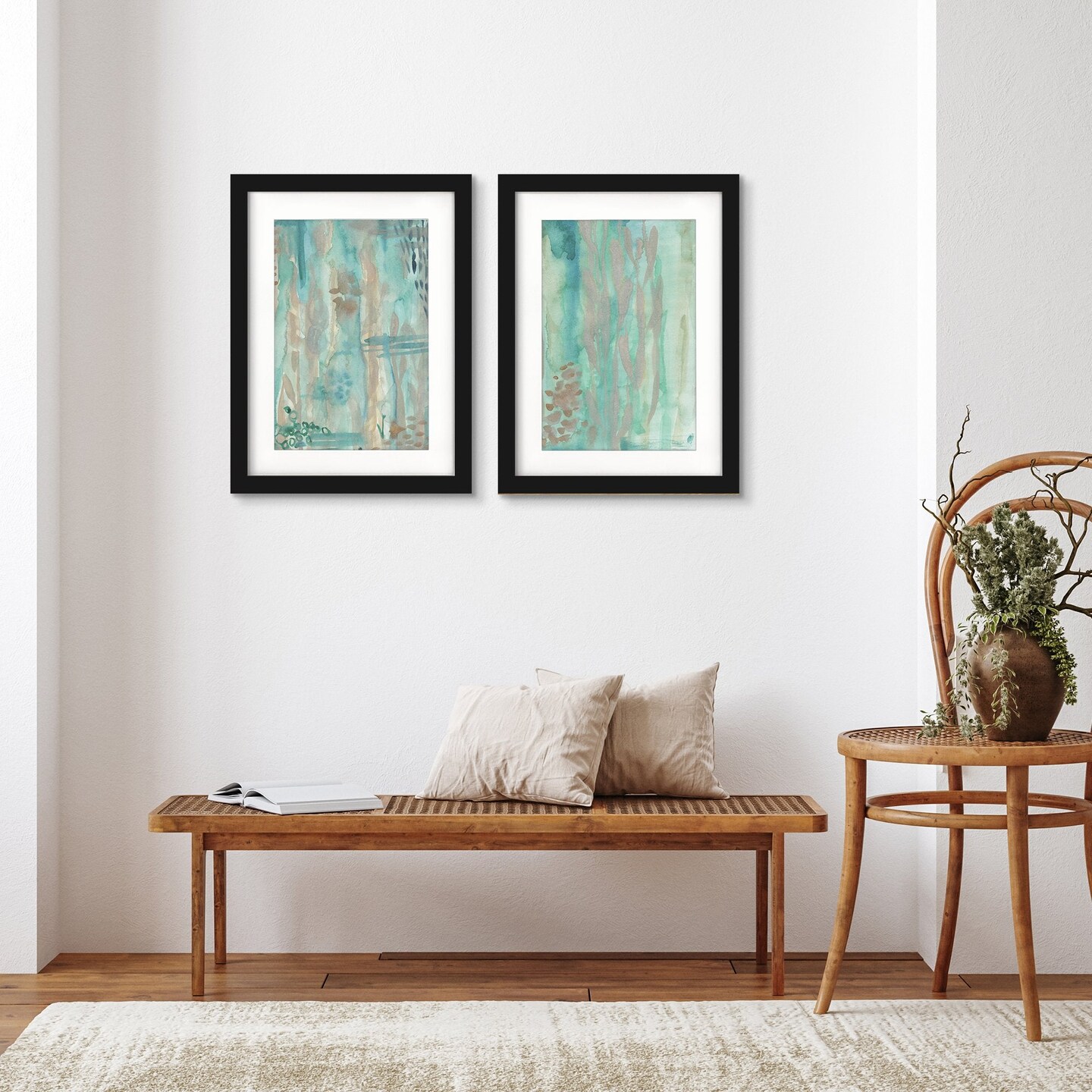 Abstract Kelp Forest by Jetty Home - 2 Piece Gallery Framed Print Art ...