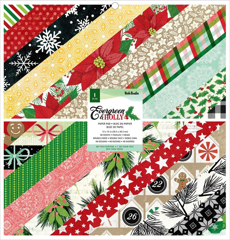 Evergreen & Holly 12x12 Paper Pad - Vicki Boutin | Michaels