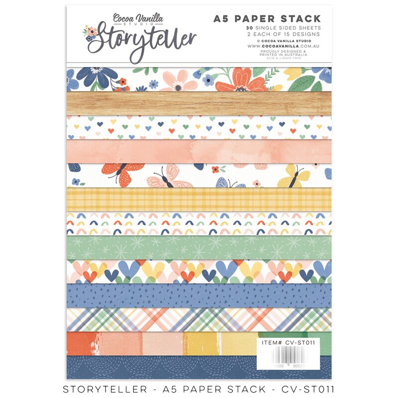 Storyteller A5 Paper Stack - Cocoa Vanilla Studio | Michaels