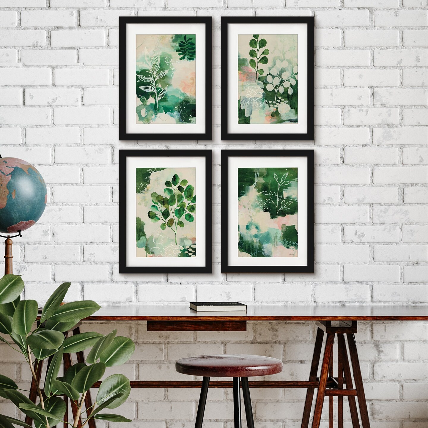 Nature Story by Laura Horn - 4 Piece Gallery Framed Print Art Set ...