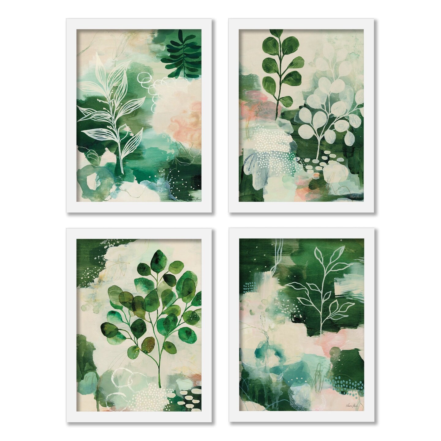 Nature Story by Laura Horn - 4 Piece Gallery Framed Print Art Set ...