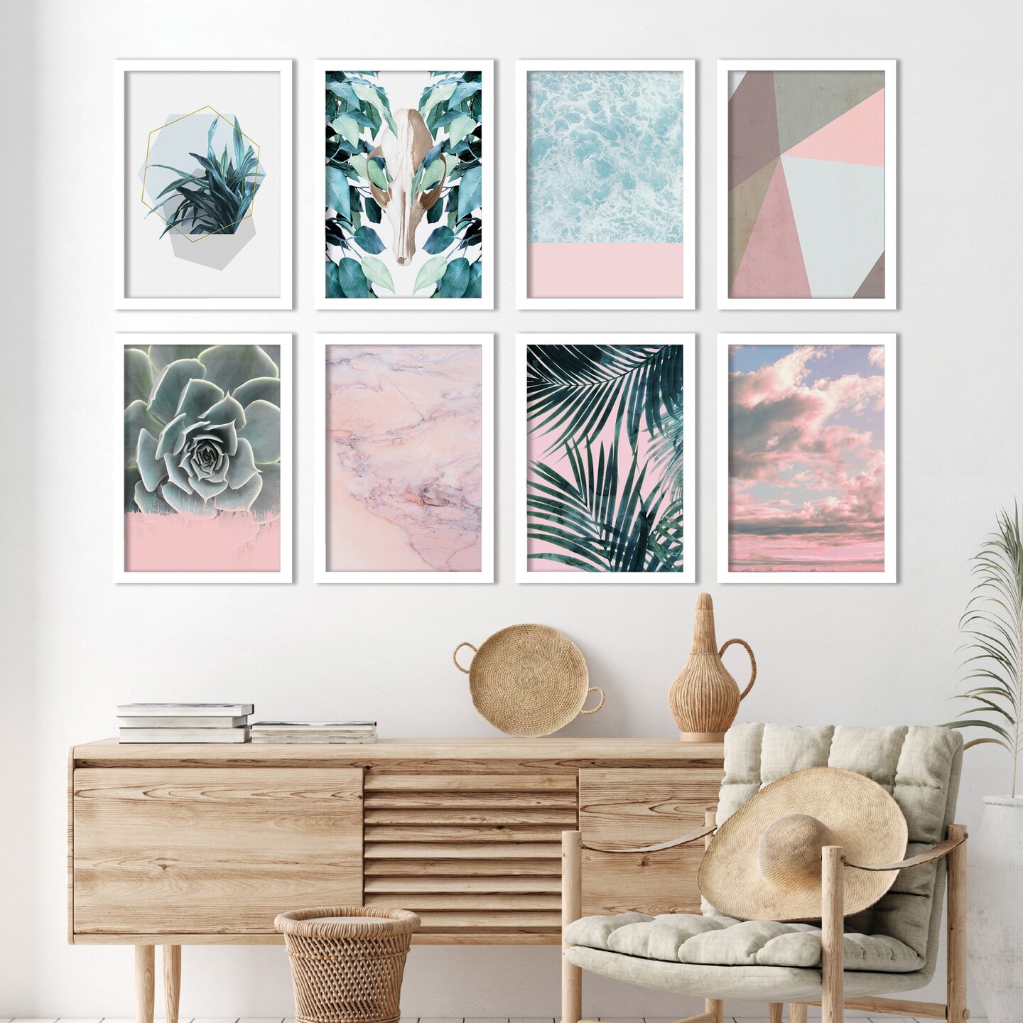 Bohemian Beach by Emanuela Carratoni - 8 Piece Framed Art Set | Michaels