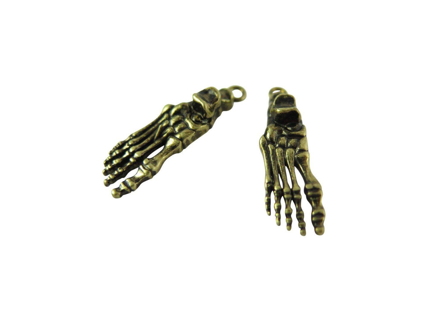 Anatomical Skeleton Human Foot Charms (K634) (2x) | Michaels