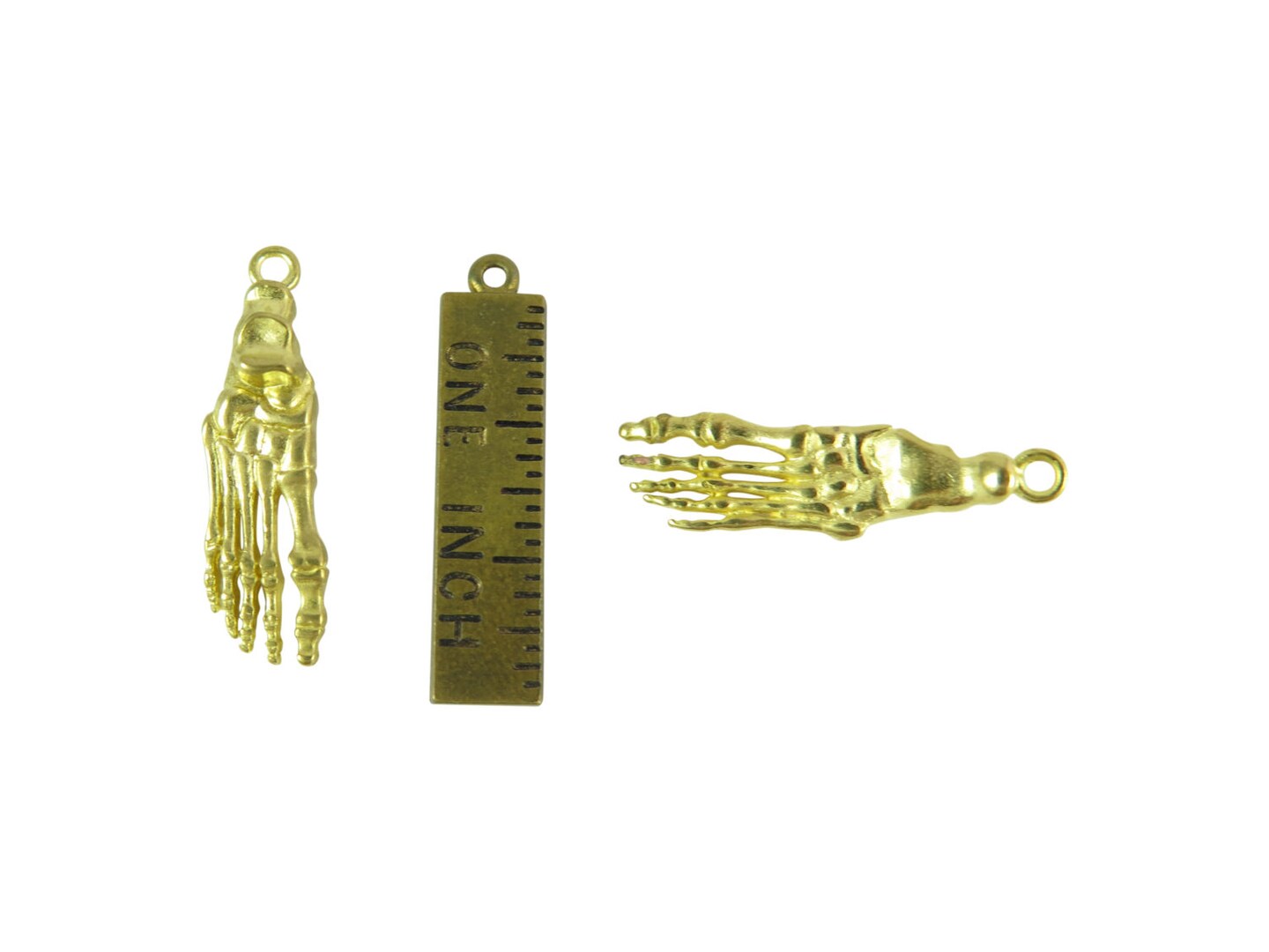 Anatomical Skeleton Human Foot Charms (K634) (2x) | Michaels