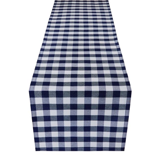 Achim BCRU36NY24 13 x 36 in. Buffalo Check Reversible Table Runner ...