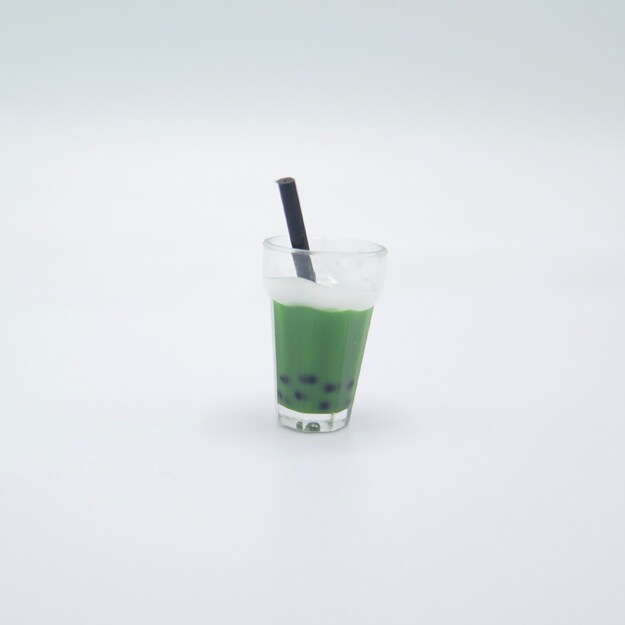 Resin & Plastic Green Tea Boba Charms (K368) (2x) | Michaels