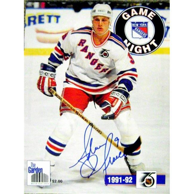 Autograph Warehouse 377561 Adam Graves Autographed Program New York ...