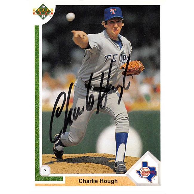 Autograph Warehouse 539485 Charlie Hough Autographed Baseball Card ...