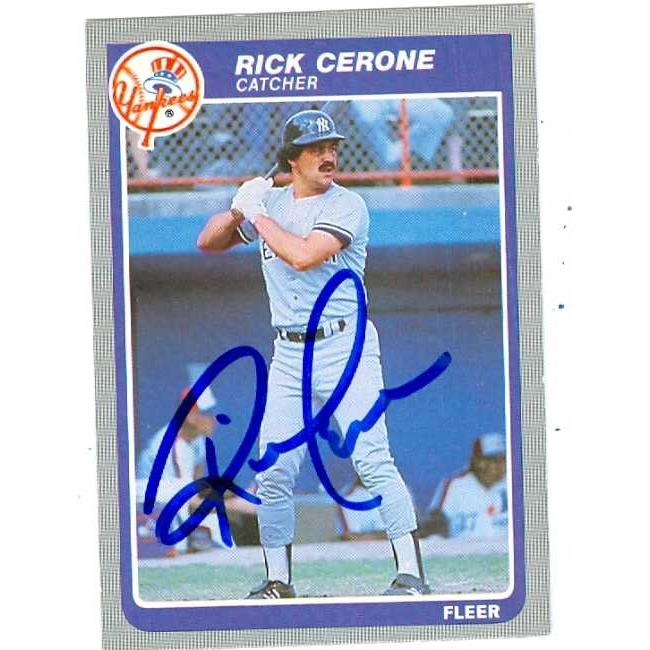 Autograph Warehouse 585975 Rick Cerone Autographed Baseball Card - New ...