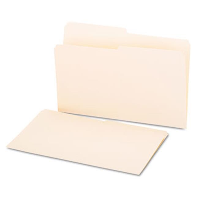 Universal 15112 File Folders 1/2 Cut One-Ply Top Tab Legal Manila 100 ...