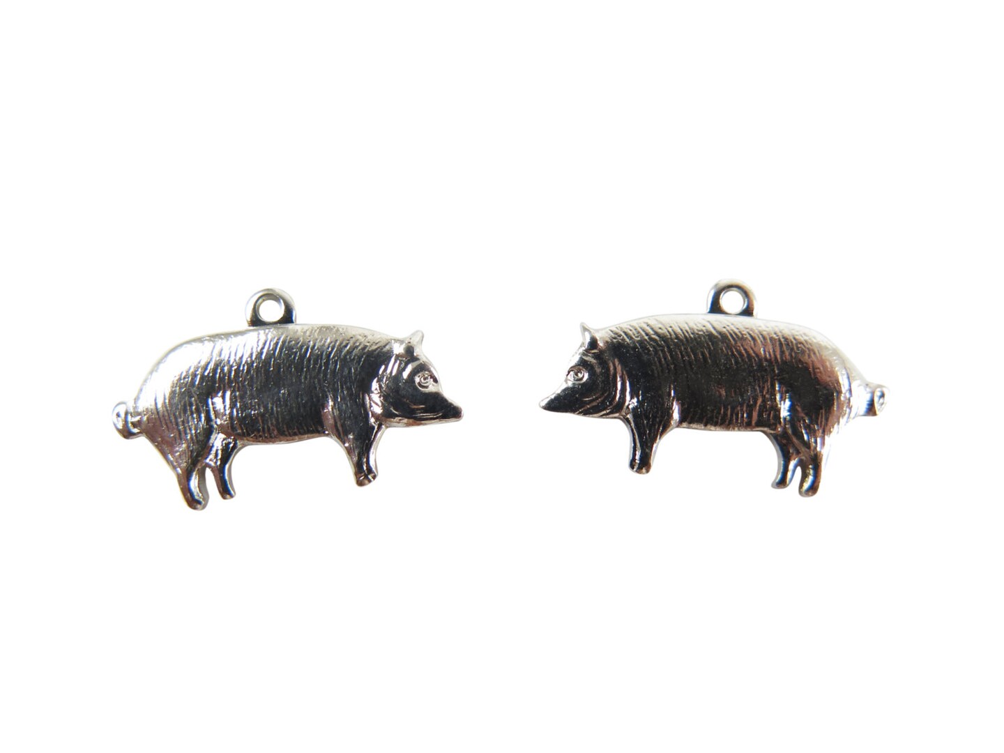 Small Mirrored Pig Charms (M577) (4x) | Michaels