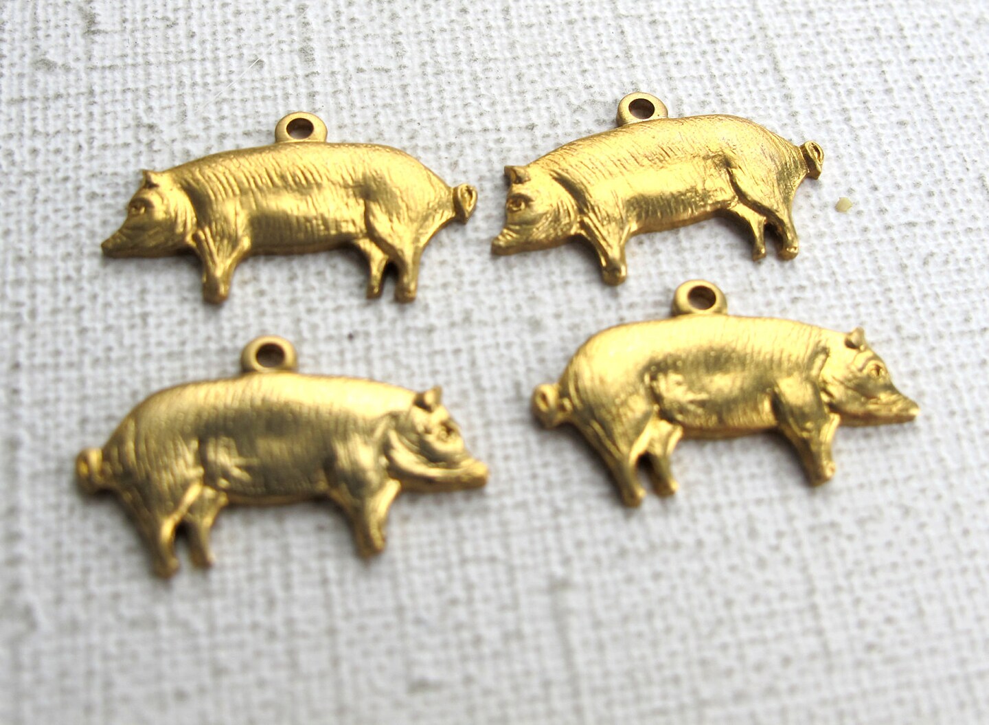 Small Mirrored Pig Charms (M577) (4x) | Michaels