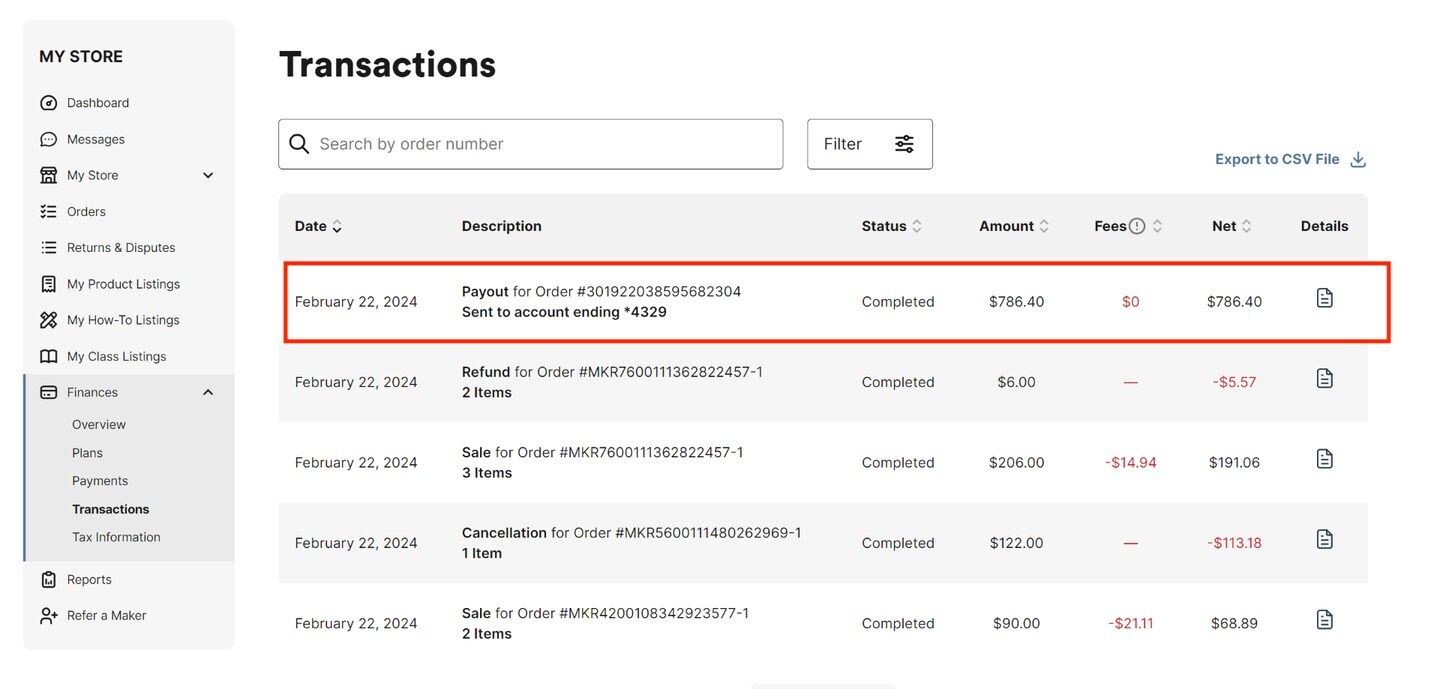 How to Find Seller Payout and Financial Transaction Details on ...