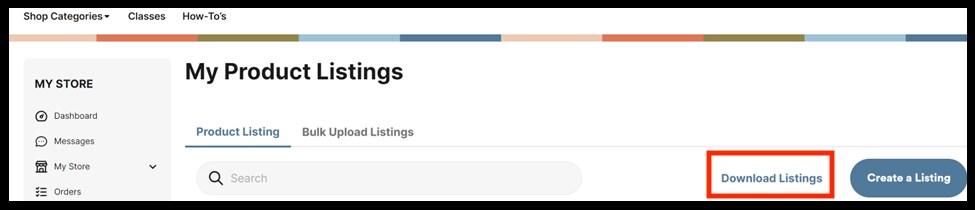 How to Easily Bulk Upload and Edit Listings on MakerPlace - Seller Support