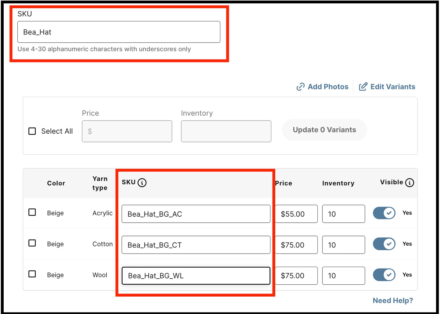Best Practices for Creating Product SKUs – MakerPlace Seller Support