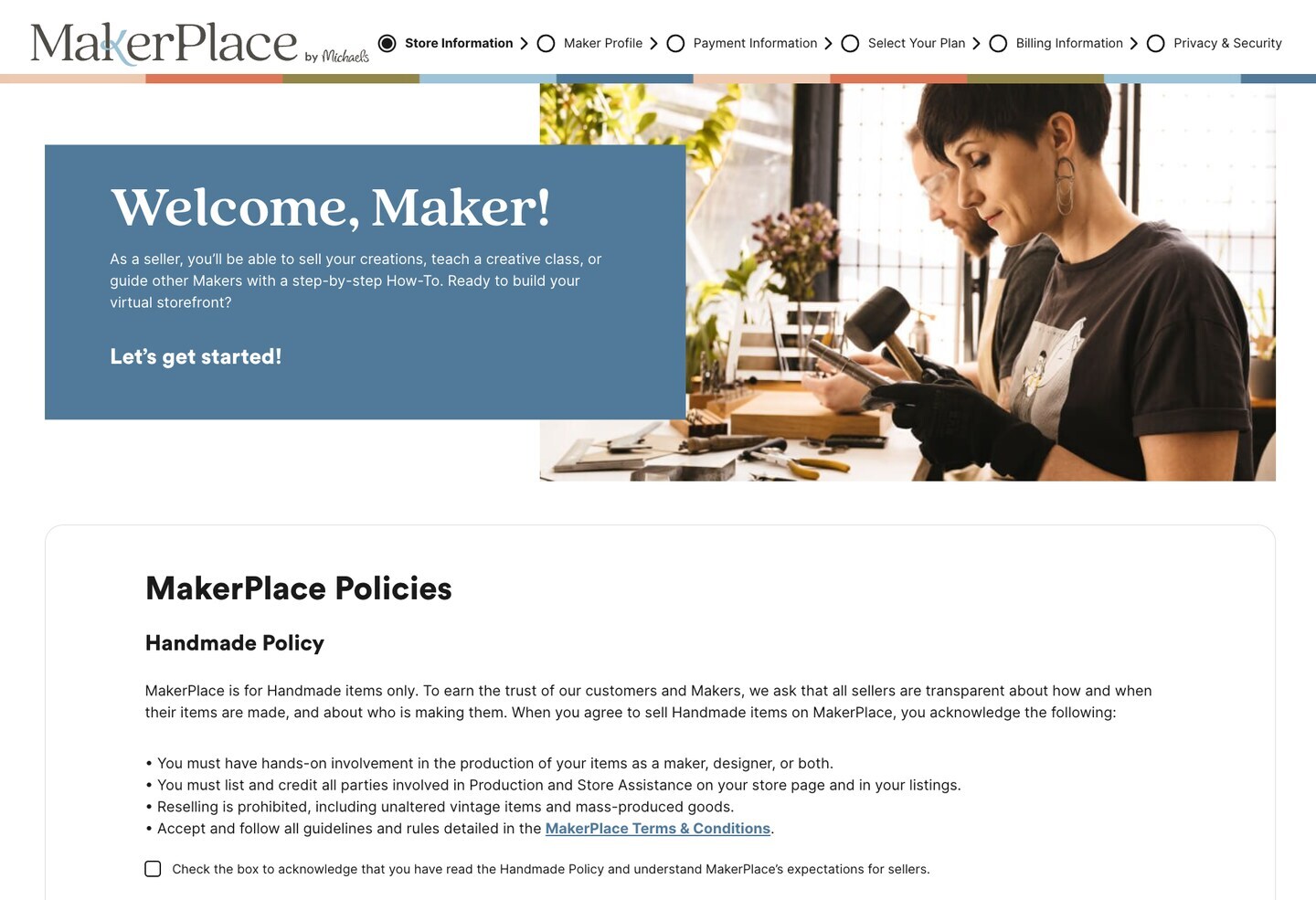 How to Open and Set Up a MakerPlace Store - Seller Support